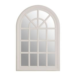 Shayla Wall Bedroom Mirror In White Window Design Frame | Elegant ...