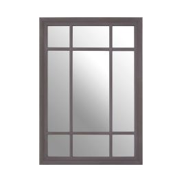 Hawthorne Window Design Wall Mirror In Grey | Elegant Furniture UK