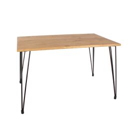 Augusta Rectangular Small Wooden Dining Table In Oak | Elegant Furniture UK