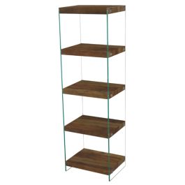 Charter Large Display Unit In Oak Effect With Glass Sides | Elegant ...